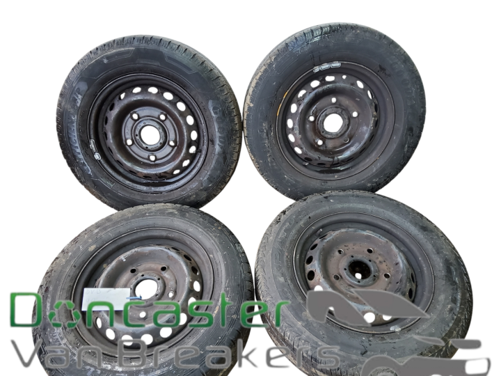 FORD TRANSIT CUSTOM 2015 EURO 5 SET OF 4 STEEL WHEELS AND TYRES 215/65/R15C - Doncaster Van ...