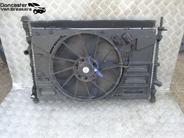 FORD TRANSIT CUSTOM 2017 2.0 EURO 6 COMPLETE RADIATOR WITH FANS ...